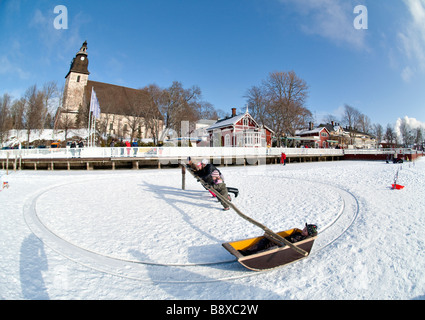 Polar sledge on the ice For editorial use only Stock Photo - Alamy