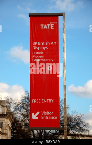 Tate Britain Banner Stock Photo - Alamy