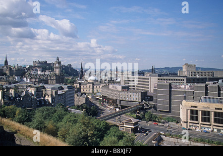 Old St James centre pedestrian footbridge, Edinburgh Stock Photo - Alamy