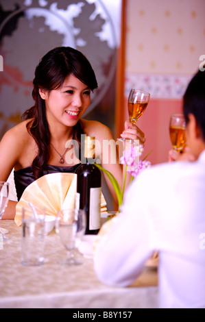 Woman holding napkin near face health problems runny nose flu Stock ...