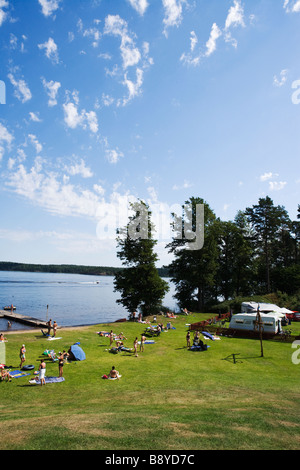 Bathing beach Moja Stockholm archipelago Sweden Stock Photo - Alamy