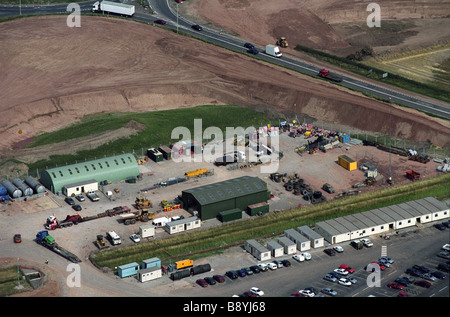 The M6 Toll Motorway Road under construction near Lichfield ...