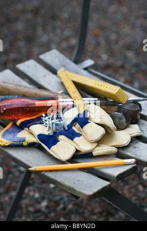 Hammer and nail Sweden Stock Photo - Alamy