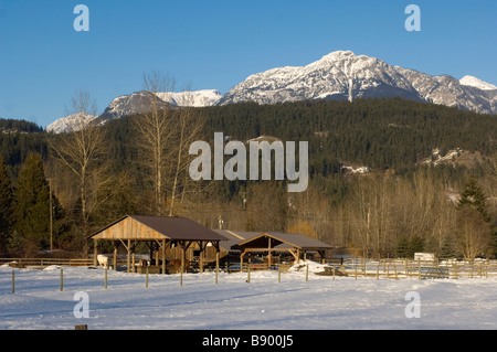 Pemberton Valley, BC, British Columbia, Canada - Snow Covered Barn ...
