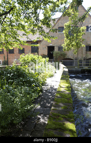 Exterior of the C18th Winchester City Mill Hampshire with the water ...