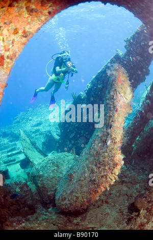 Rhone wreck Tortola British Virgin Islands BVI, underwater, scuba ...
