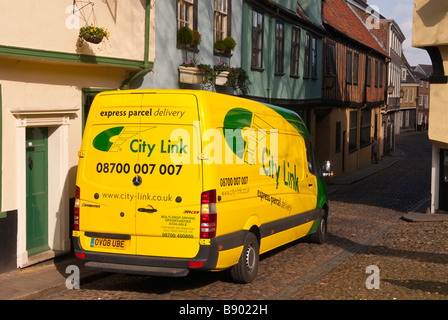 City Link Express Parcel Delivery Van, Cambridge, England, UK Stock ...