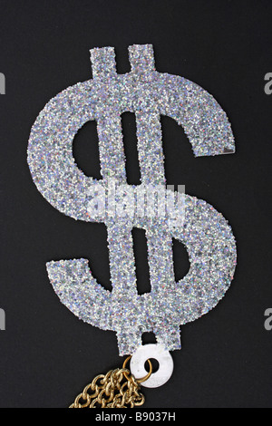 SPARKLING SILVER DOLLAR SIGN ON RED BACKGROUND HORIZONTAL BDB11124 ...
