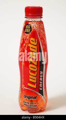 Bottle of Lucozade original energy drink, UK Stock Photo - Alamy