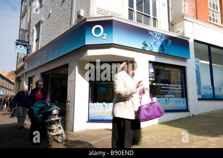 o2 retail mobile phone store window display and shopfront within ...