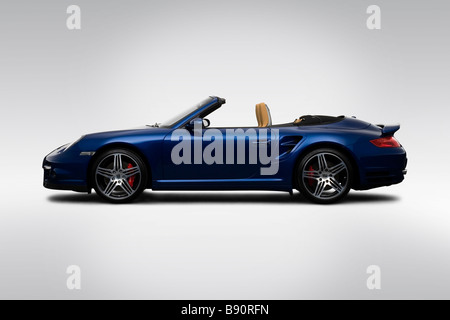 Porsche 911 Turbo S car, side view isolated on white background Stock ...