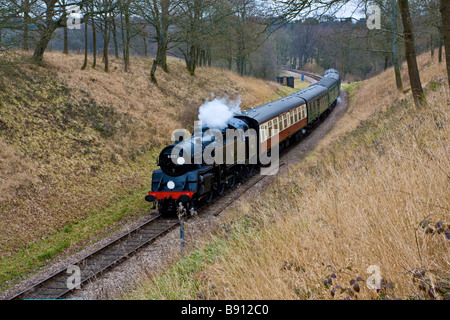 British Railways Standard Class 4 Tank Engine 80104 at Swanage Railway ...