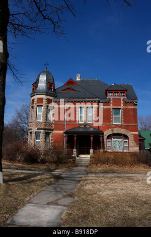 1890s red brick historic house being restored in the South-Central ...