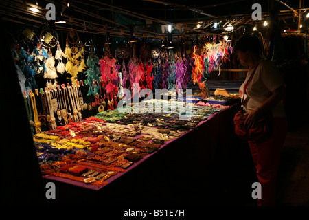 A scene from the saturday night market at Baga in Goa, India Stock ...