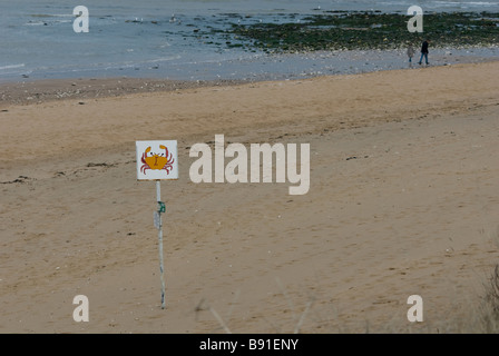 Beware of Crabs Stock Photo - Alamy