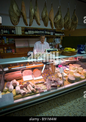 Meats in Butcher Case Stock Photo - Alamy