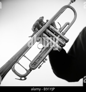 Man Playing Trumpet, close-up, side view Stock Photo: 9007806 - Alamy