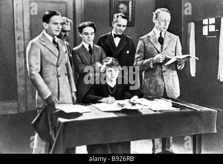 American actor and director Charlie Chaplin. Paris, 1954 Stock Photo ...