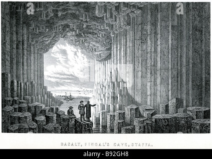 The hexagonally jointed basalt columns, (similar in structure to the ...