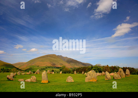 Castlerigg Ancient Stone Circle near Keswick in the Lake District of ...