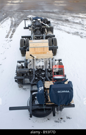 Scania truck frame outdoors Stock Photo - Alamy