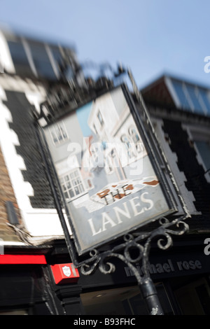 Entrance sign to North Lane Brighton Stock Photo - Alamy