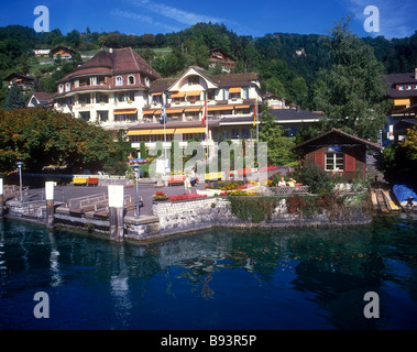 Gunten village on the lake Thun, Switzerland Stock Photo - Alamy