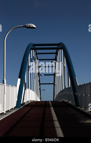 Cycle and footbridge Milton Stock Photo - Alamy
