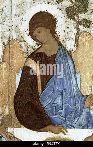 Andrei Rublev The Trinity Icon State Tretyakov Gallery Detail Stock ...