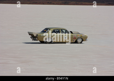 salt lake racing at lake Gairdner, Eyre Peninsula, South Australia ...