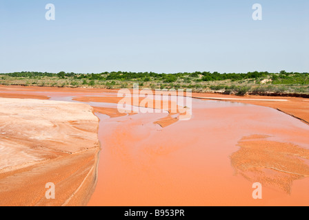 Red River forms part of the border between Texas and Oklahoma Stock ...