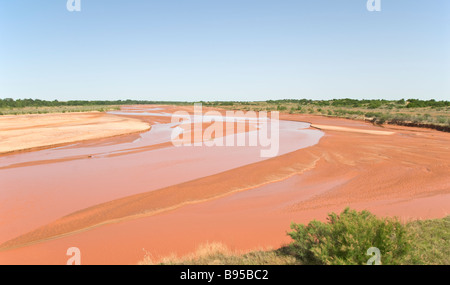 Red River forms part of the border between Texas and Oklahoma Stock ...