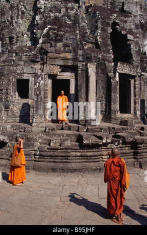 Angkor, Cambodia, Indochina The three-level pyramid forming the temple ...