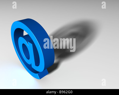 Internet symbol, At sign, address sign - 3D illustration Stock Photo ...