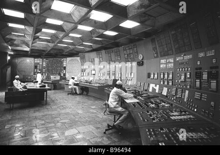 Control room of Chernobyl nuclear power plant s No 1 power unit Stock ...