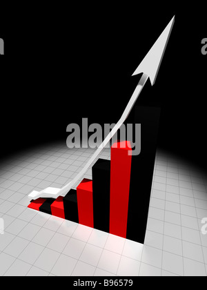 rising stock market chart Stock Photo - Alamy