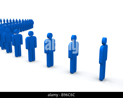 Three dimensional render of silhouette of man standing in front of ...