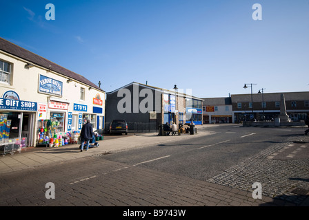 Seahouses town centre Stock Photo - Alamy