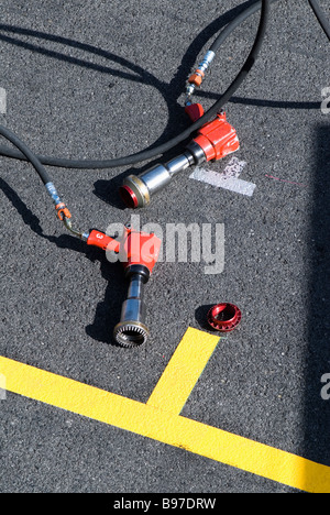 Pitstop tools at Formula 1 testing sessions on the Circuit de Catalunya ...