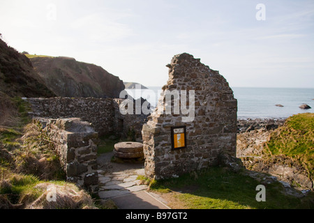 Trefin Mill on the Pembrokeshire Coast Path National Trail at Trefin ...