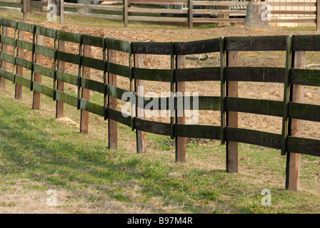 Barnyard and fence Stock Photo - Alamy