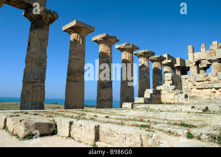 Eastern temple complex Selinus Greek temple E of Hera Aphrodite 5th ...
