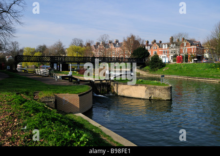 Jesus Lock on the River Cam in Cambridge Stock Photo - Alamy