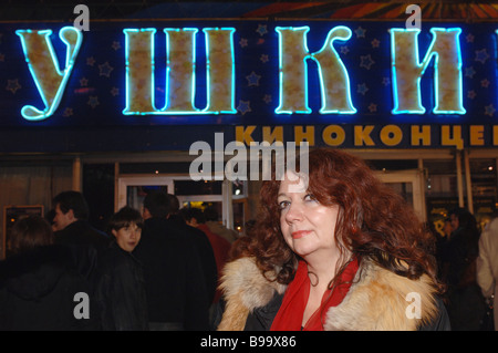 Writer and public figure Maria Arbatova at RIA Novosti press conference ...