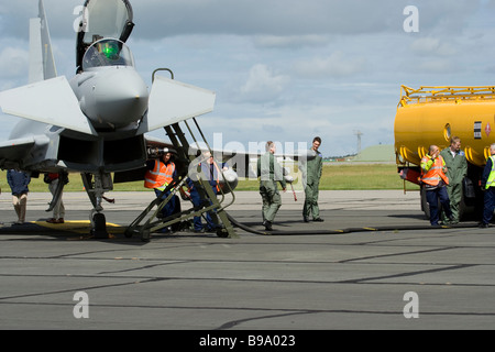Typhoon Eurofighter Raf Valley Anglesey North Wales Uk Stock Photo - Alamy