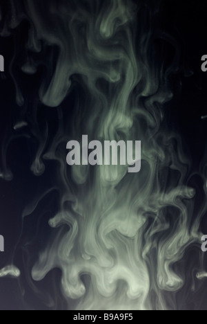 turbulent flow demonstrated by squirting ink in water Stock Photo - Alamy