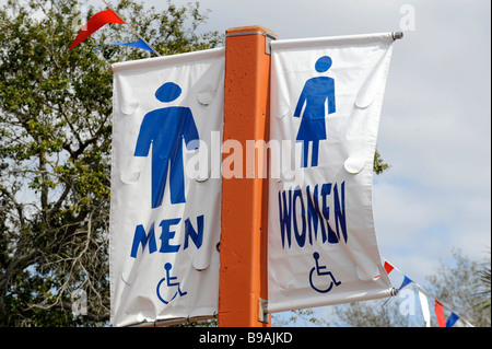 Men and Women Restroom Sign at Florida State Fairgrounds Tampa Stock ...