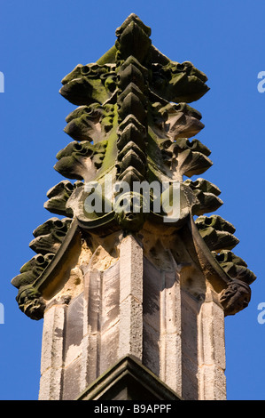 Crockets on a pinnacle, St. Mary's Church, Warwick Stock Photo - Alamy