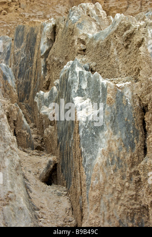 Salt Pillars in the Dead Sea Valley, Israel Stock Photo - Alamy