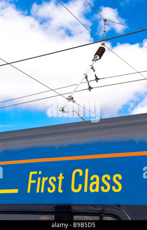A National Express first class rail carriage Stock Photo - Alamy